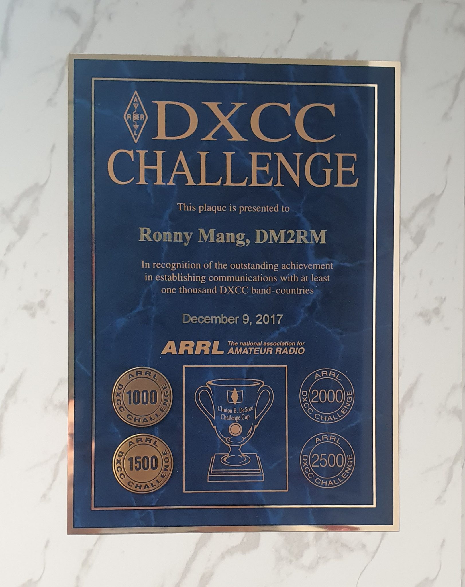 DXCC Plaques beantragen – DM2RM – Amateur Radio Station